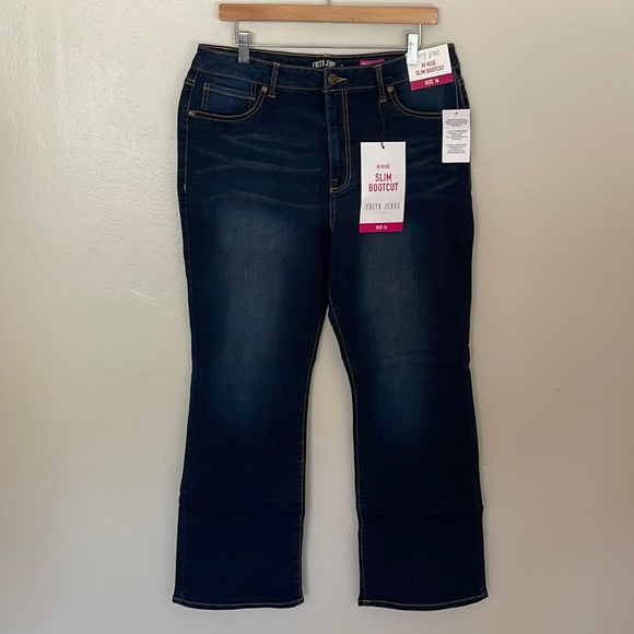 faith jeans | Jeans | Nwt Faith Jeans Hi Rise Slim Bootcut Jeans 6 ...